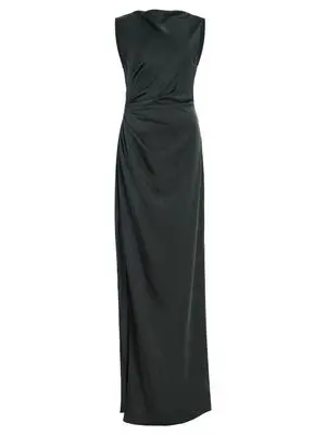 LAPOINTE Ruched Satin Gown