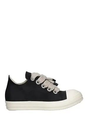 Rick Owens Jumbo Lace Low Sneakers - Black