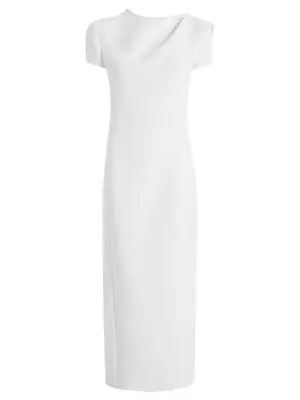 Khaite Iryl Open-back Crepe Maxi Dress - White