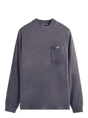 Kith Long-sleeve Mock Neck Pocket Shirt - Purple