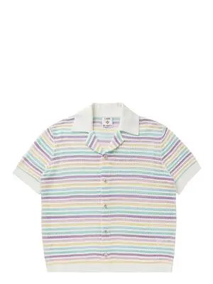 Casablanca Flower Crochet Polo - Multicolor