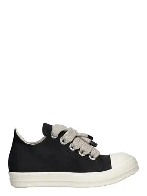 Rick Owens Jumbo Lace Low Sneakers - Black