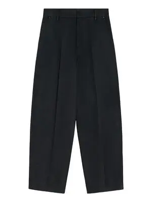LEMAIRE Maxi Barrel Workwear Pants - Black