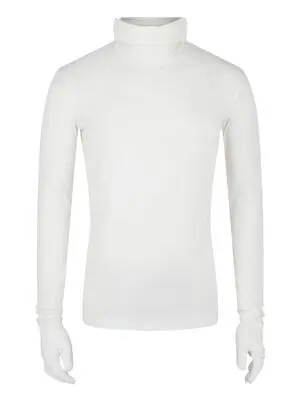 Givenchy Long Sleeve Balaclava Shirt With Gloves - White