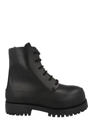 FERRAGAMO Fede Combat Boots - Black