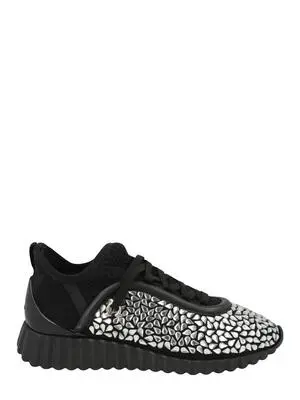 FERRAGAMO Crystal-embellished Sneakers - Black