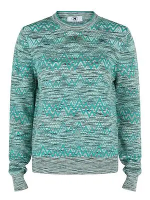 Missoni Oversized Zigzag Sweater - Gradient Green