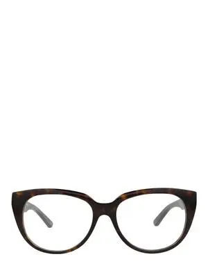 Balenciaga Round-frame Acetate Optical Frames - Havana Havana Transparent (bb0131o/30010040/005)