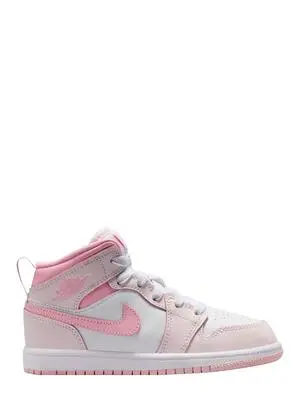 JORDAN 1 Mid Sneakers - Pearl Pink/white/medium Soft Pink