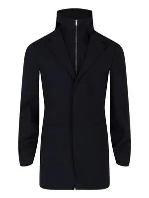 GIVENCHY Single-Breasted Layered Hooded Vest Set