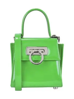 FERRAGAMO Micro Iconic Top Handle Bag - Green
