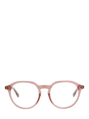Chloé Round-Frame Bio-Acetate Optical Frames Pink Pink Transparent (ch0012o/30009838/006)