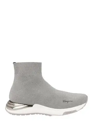 FERRAGAMO Ninette High-top Sock Sneakers - Grey