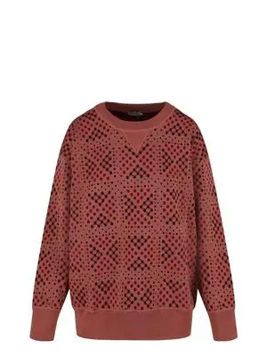 Bottega Veneta Crewneck Polka Dot Sweatshirt - Rose