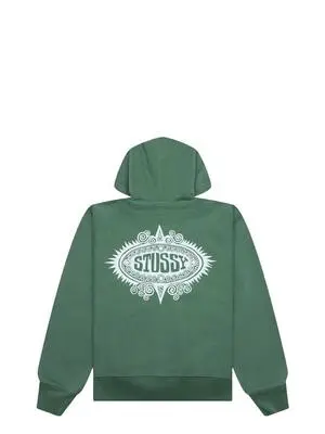 StÜssy Mantra Zip Hoodie - Green