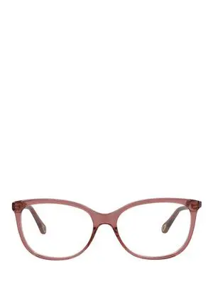 Chloé Square-Frame Bio-Acetate Optical Frames Pink Pink Transparent (ch0013o/30009835/006)