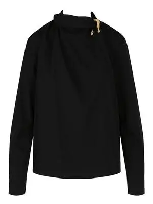 Bottega Veneta Draped Blouse - Nero