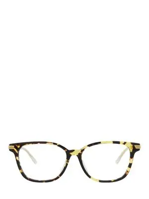 Bottega Veneta Square-frame Acetate Optical Frames - Havana Gold Transparent (bv1074oa/30009055/002)