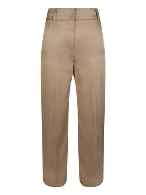Burberry Jane Silk Trousers - Cream