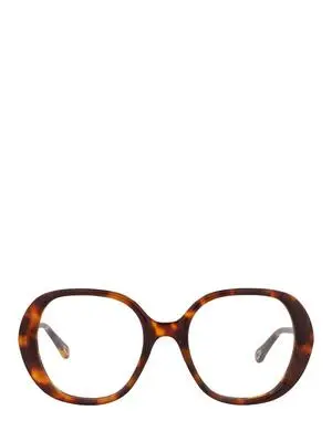 Chloé Square Optical Frames Havana Havana Transparent (ch0053o/30011508/005)
