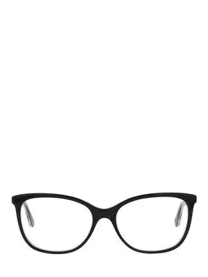 Chloé Square Frame Bio Acetate Optical Frames Black Black Transparent (ch0013o/30009835/008)