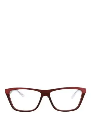 Bottega Veneta Cat Eyeframe Metal Optical Frames - Burgundy Burgundy Transparent (bv1133o/30011517/003)