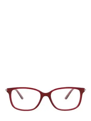 Bottega Veneta Square-frame Acetate Optical Frames - Red Ruthenium Transparent (bv0255o/30008296/004)