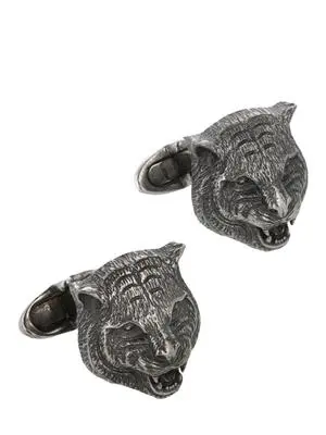 Gucci Tiger Sterling Cufflinks - Silver
