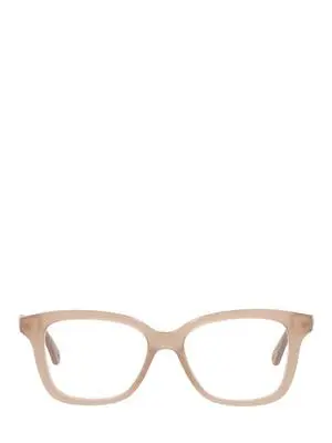 Chloé Square Frame Bio Acetate Optical Frames Nude Nude Transparent (ch0090o/30012411/004)