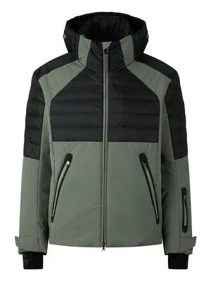 Bogner Henik Down Ski Jacket - Eucalyptus/black