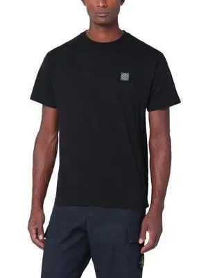 Stone Island Slim Fit Cotton T-shirt - Black