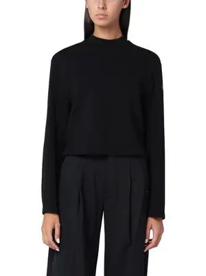 MONCLER X EDWARD ENNINFUL Sweatshirt With Asymmetric Hem - Black