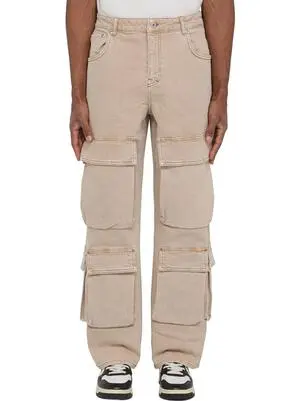 REPRESENT Denim Cargo Trousers - Grey