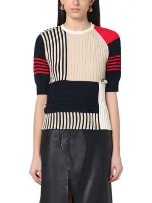 Bottega Veneta Striped Cotton Sweater - Multicolor