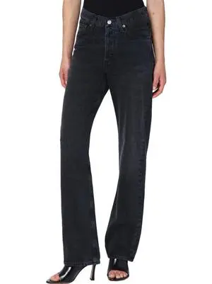 AGOLDE V-waist Kelly Jeans - Black