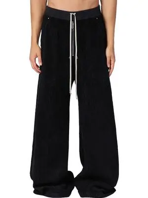 Rick Owens Geth Belas Velvet Trousers - Black