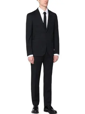 Tagliatore Single-breasted Wool Suit - Black