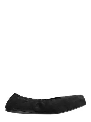 Alaïa Two-tone Ballerina With Square Toe - Black