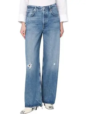 Citizens Of Humanity Ayla Baggy Wide Leg Jeans - Blue
