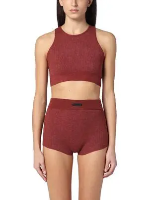 Fear Of God Sporty Honeycomb Tank Top - Burgundy