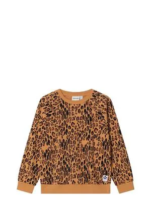 MINI RODINI Organic Cotton Leopard Sweatshirt - Print