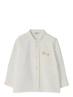IL GUFO Shirt With Bear Embroidery - White
