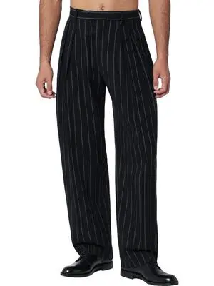 Dolce & Gabbana Striped Wool-blend Trousers - Multicolor
