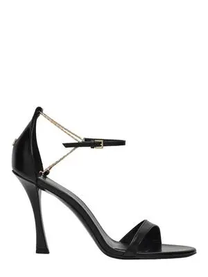 Givenchy 4g Liquid Leather Sandals - Black