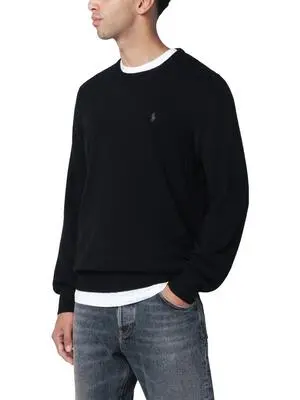 Ralph Lauren Wool Crewneck Sweater - Black