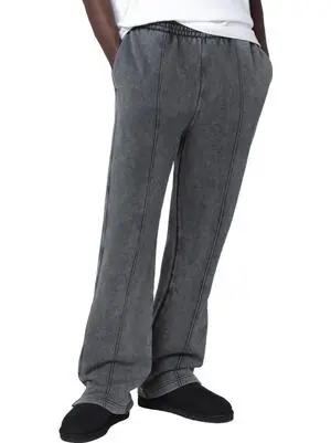 REPRESENT Faded Black Cotton Jogger Pants - Grey