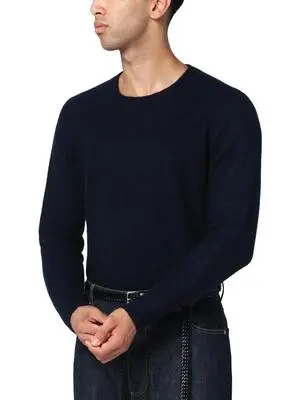 DRUMOHR Lambswool Crew Neck Sweater - Blue