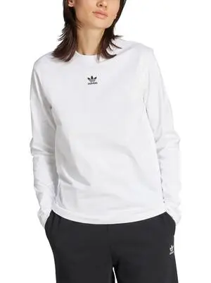 Adidas Originals By Alexander Wang Long-sleeved Essentials T-shirt - White
