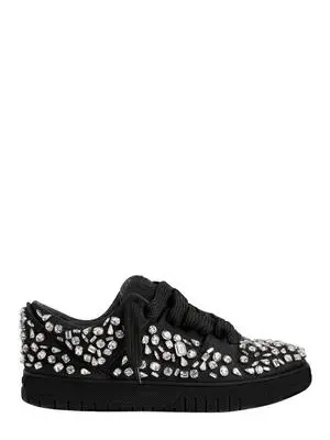 1989 STUDIO Crystal Embellished Sneakers - Black