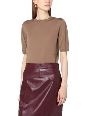 Max Mara Crew Neck Wool Sweater - Brown